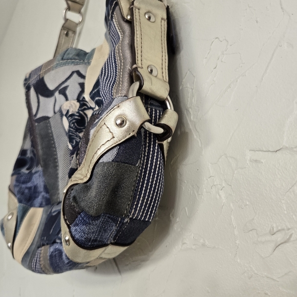Coach | Bags | Vintage Coach Y2k Denim Blue Silver Patchwork Bag | Poshmark